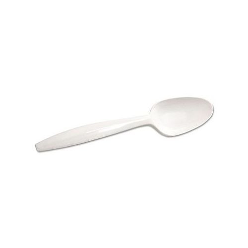 Al Areen Small Plastic Teaspoon - White (Pack of 50)