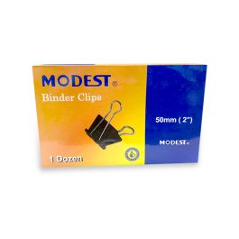 Modest Binder Clips - 50mm - 12 Clips / Pack