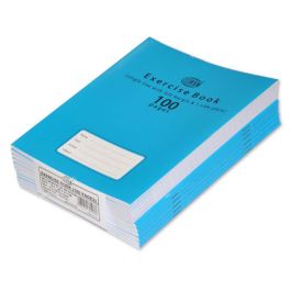 FIS FSEBPSL100N Single Line Left Margin Exercise Book - 100 Pages (Pack ...