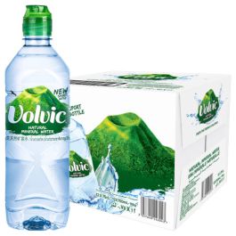 Volvic Natural Mineral Bottle Water - 750ml Plastic Bottle x (Pack of 12)
