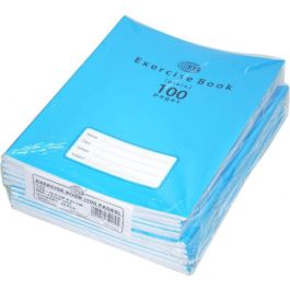 FIS FSEBP100N Plain Exercise Book - 16.5 x 21cm - 100 Pages (Pack of 12)
