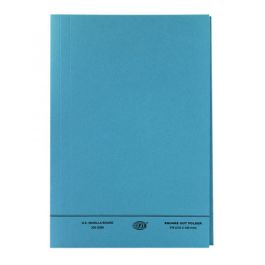 FIS FSFF7BL Square Cut Folder Without Fastener - 320GSM - A4 - Blue