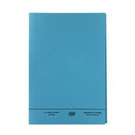 FIS FSFF7BL Square Cut Folder W/O Fastener - 320gsm - F/S - Blue (Pack ...